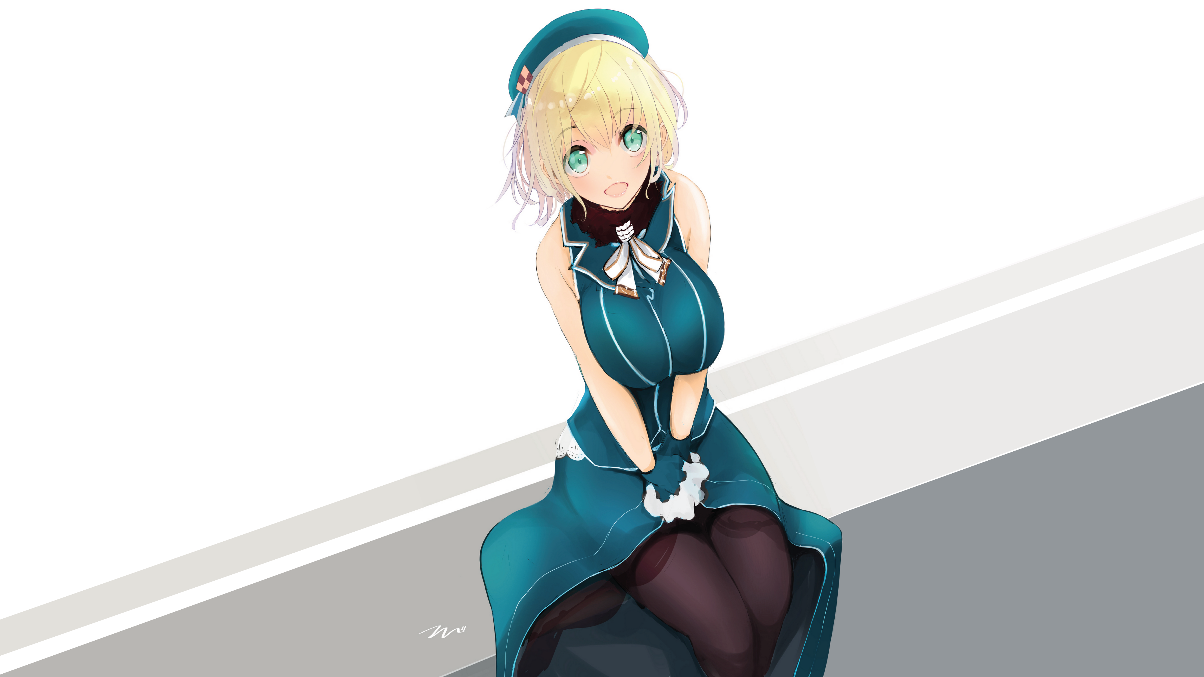 The Big Imageboard Tbib D Absurdres Bikini Blonde Hair Blue Eyes My