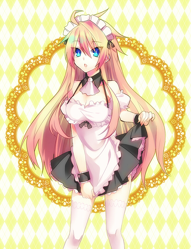 The Big ImageBoard (TBIB) - alternate costume apron argyle argyle background artina (disgaea ...