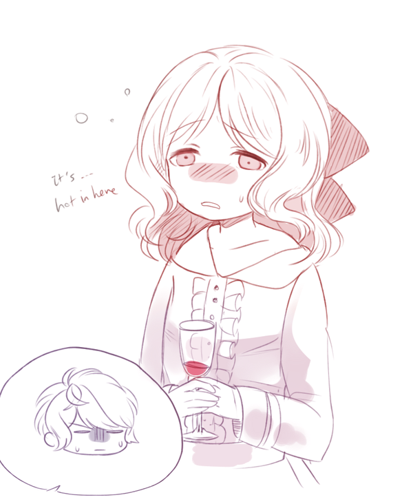 The Big ImageBoard (TBIB) - 1boy 1girl alcohol blush chibi child ...