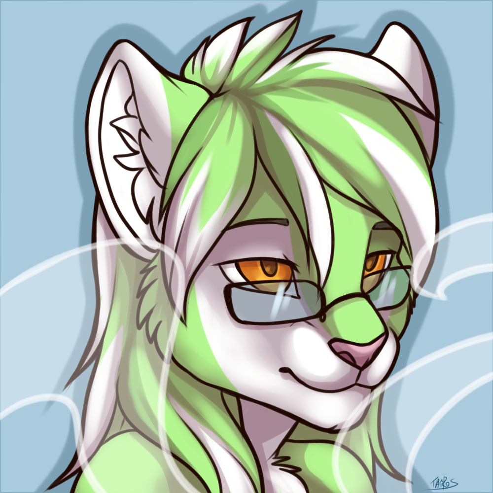 The Big ImageBoard (TBIB) - ambiguous gender anthro eyewear feline glasses hair kellwolfik ...