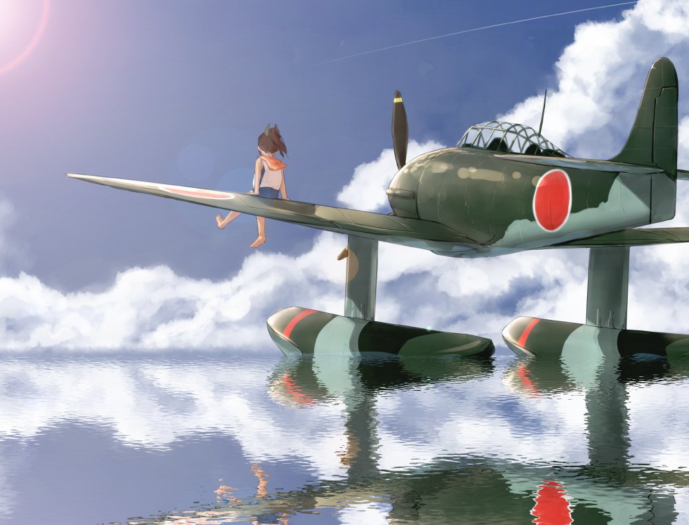 The Big Imageboard Tbib Aircraft Airplane Bare Arms Bare Legs