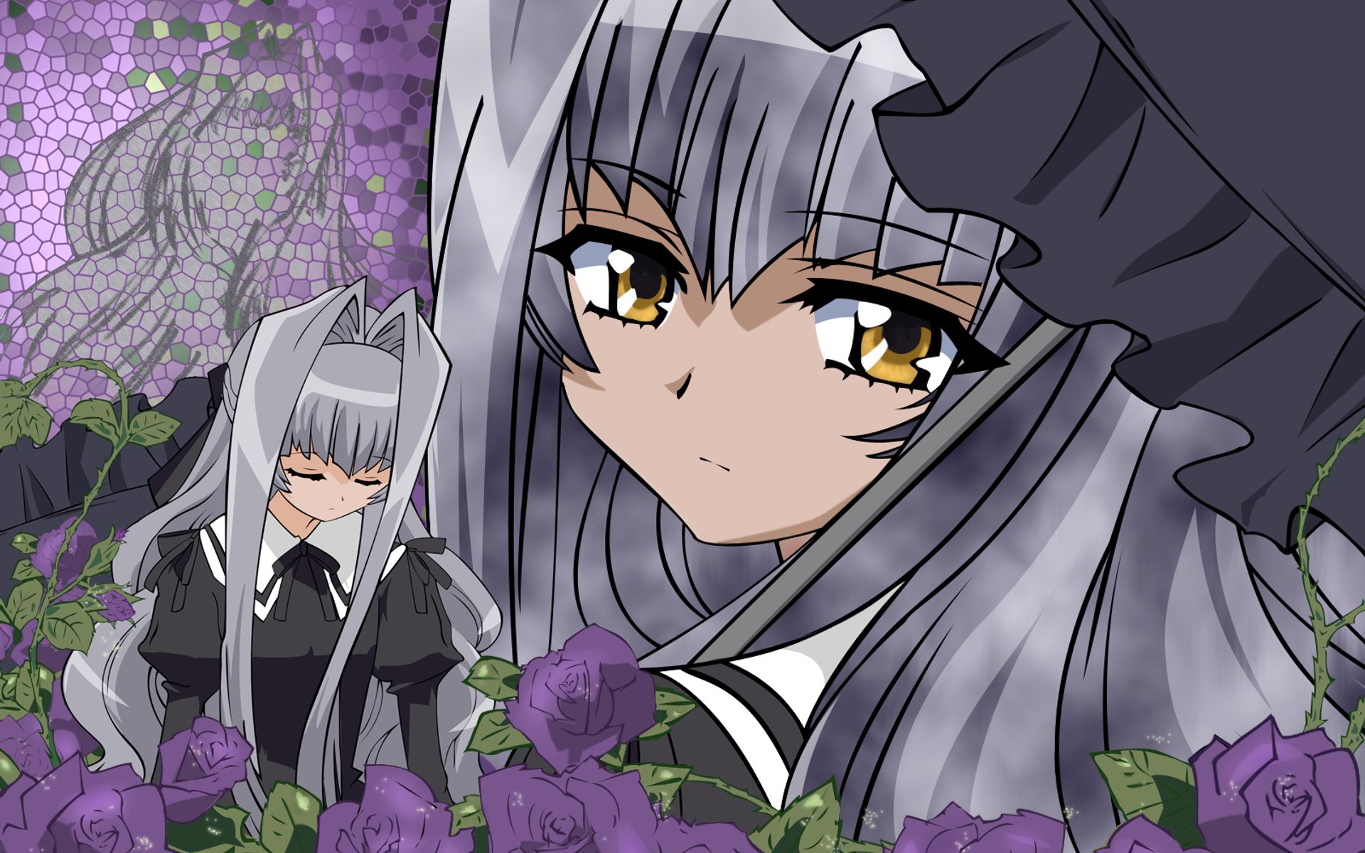 The Big ImageBoard (TBIB) - gray hair karin long hair maaka anju tagme ...