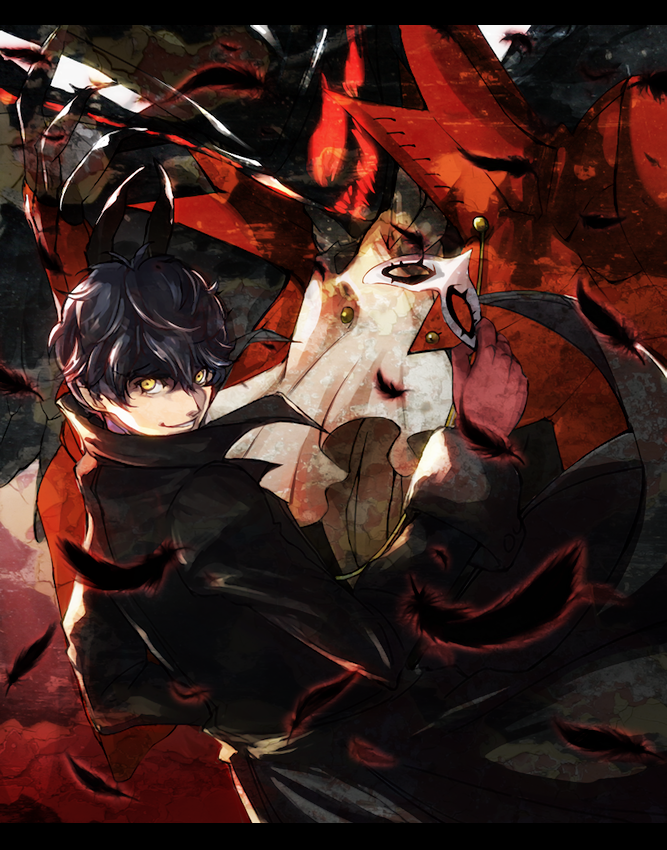 The Big ImageBoard (TBIB) - 1boy amamiya ren arsene (persona 5) black hair commentary request ...