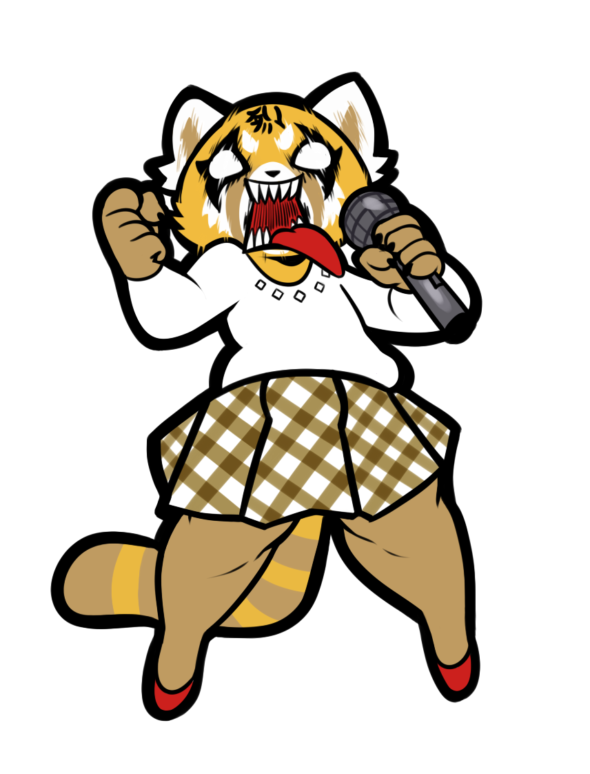 The Big ImageBoard (TBIB) - aggressive retsuko alpha channel angry anthro female fur mammal ...