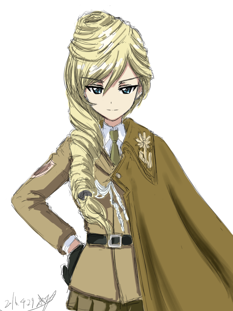 The Big ImageBoard (TBIB) - belt black gloves blonde hair blue eyes ...