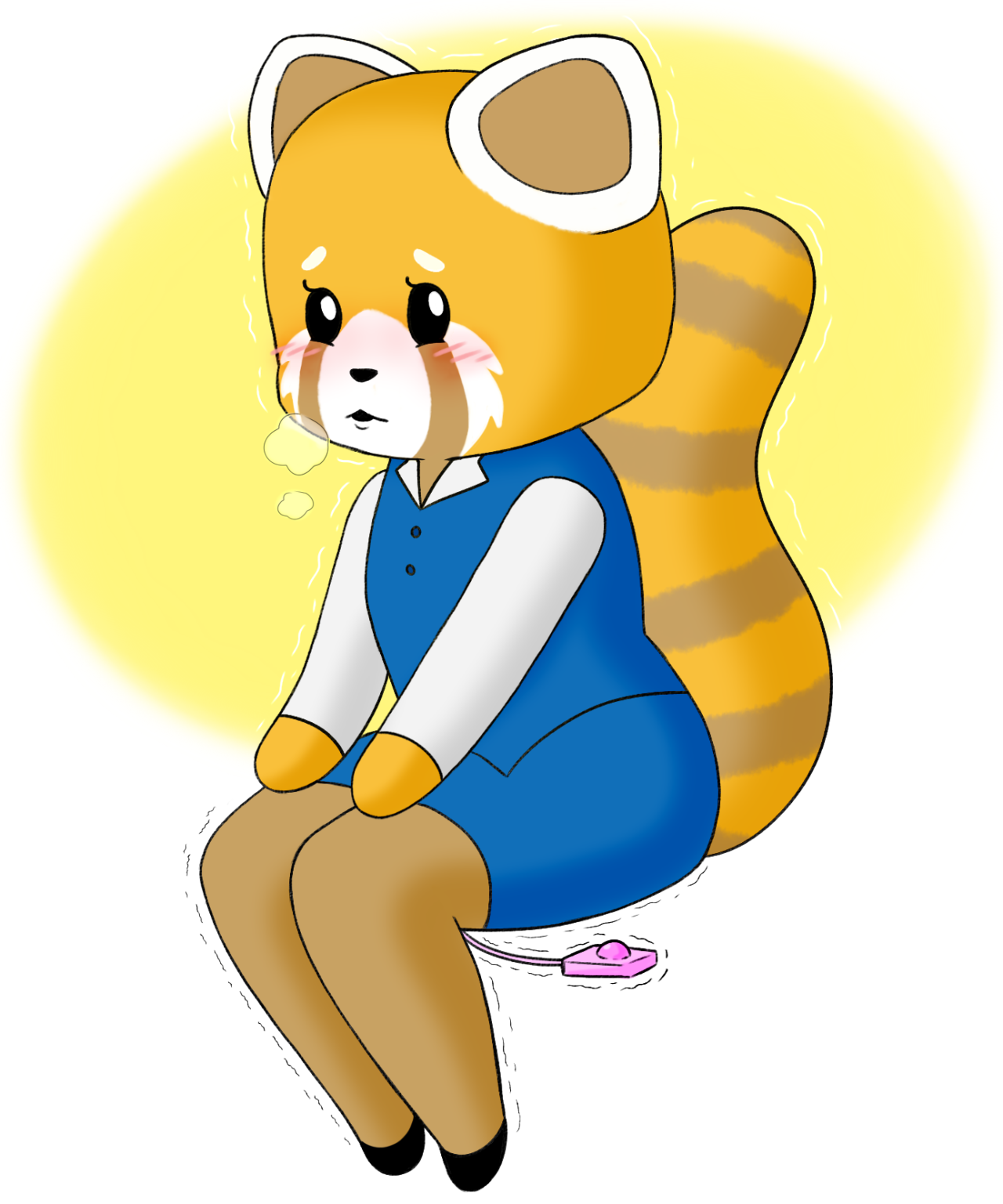 The Big Imageboard Tbib Aggressive Retsuko Anthro Belisssyma Blush