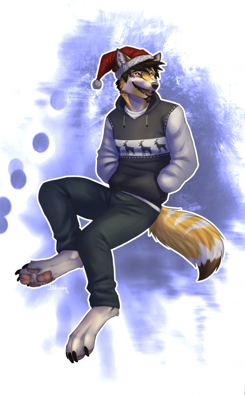 The Big ImageBoard (TBIB) - anthro canine christmas clothed clothing ...