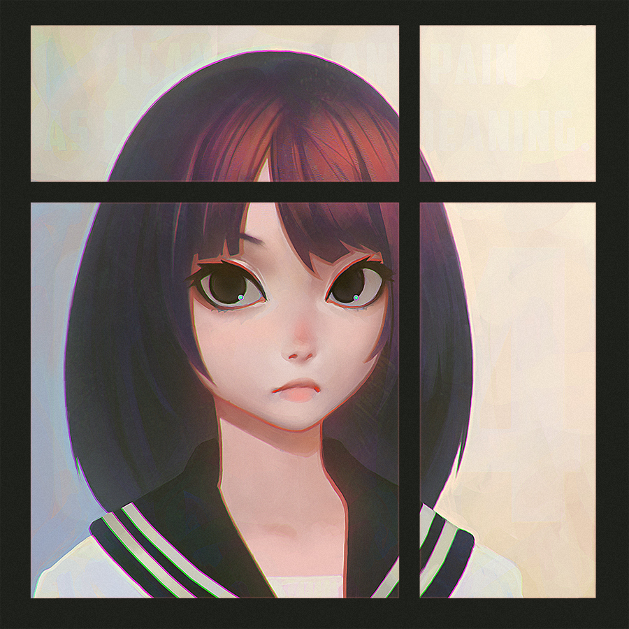 The Big ImageBoard (TBIB) - 1girl black hair chromatic aberration commentary request ilya ...