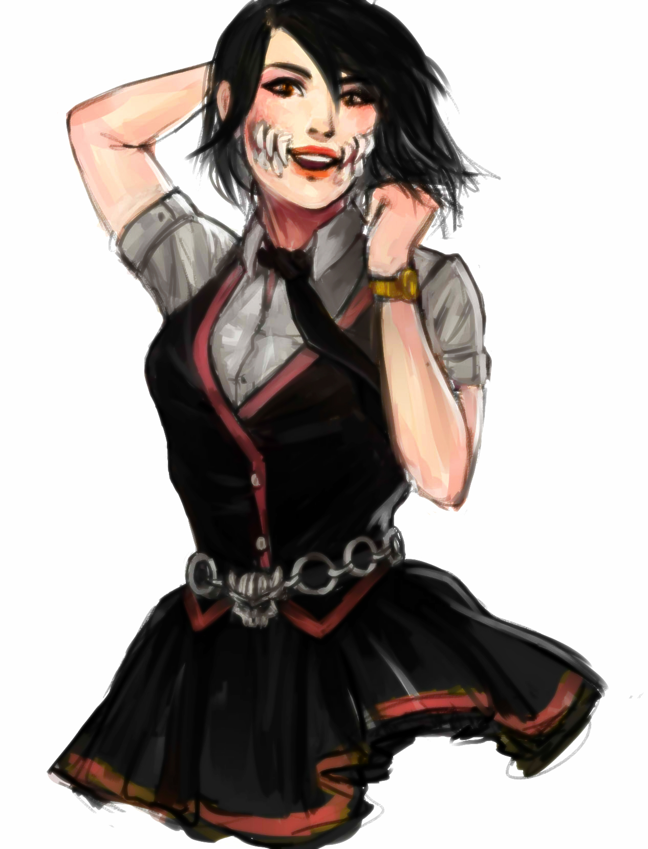 The Big ImageBoard (TBIB) - 1girl belt breasts lipstick mileena mortal ...
