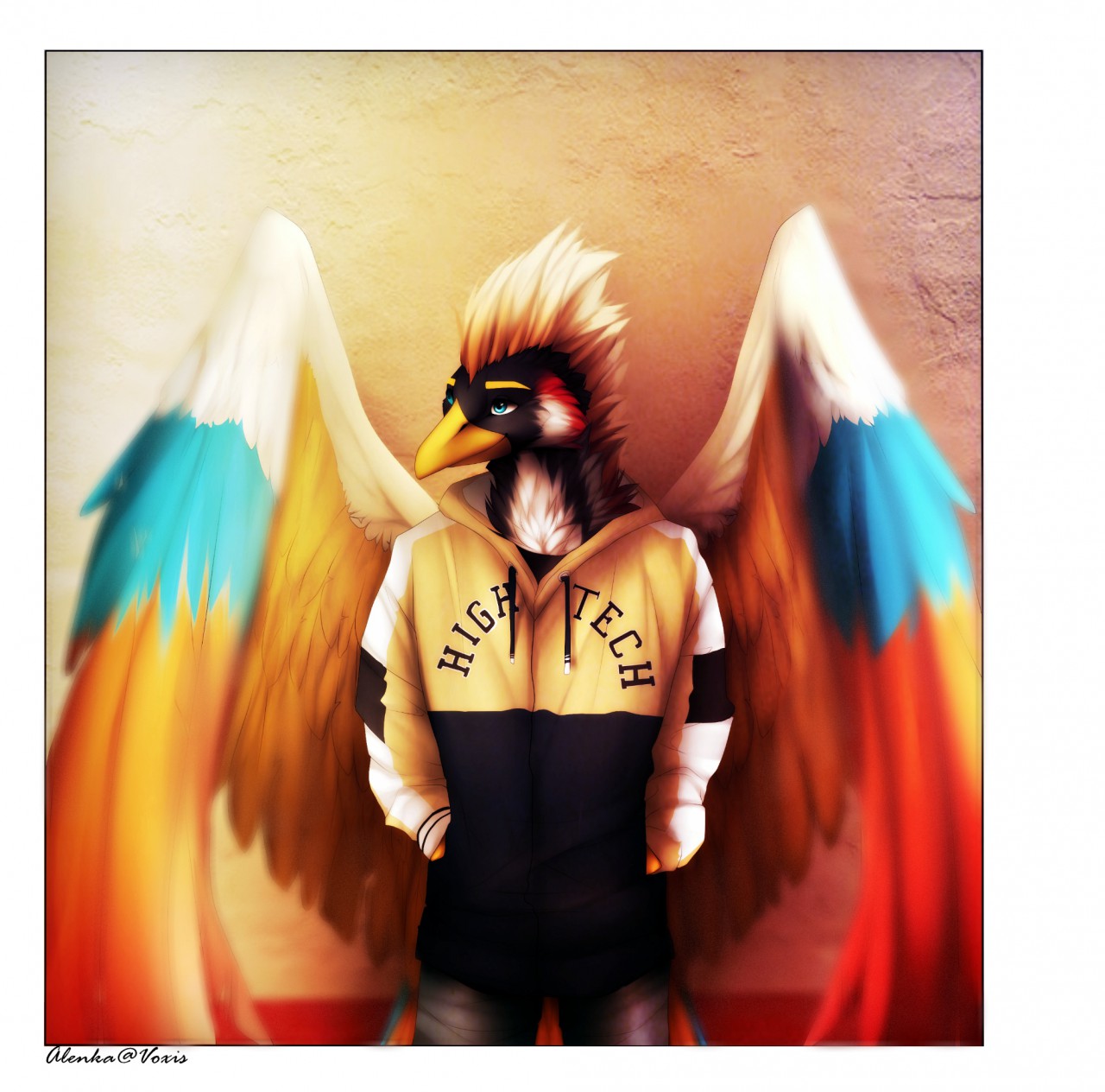 The Big Imageboard Tbib Alenkavoxis Anthro Avian Beak Bird Clothed