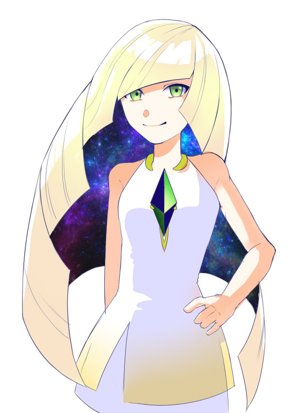 The Big ImageBoard (TBIB) - 1girl blonde hair commentary dress green ...