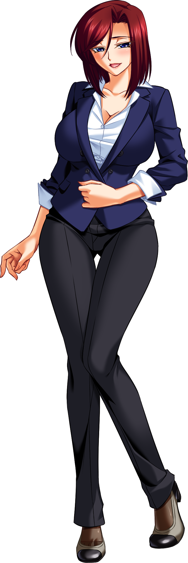 The Big Imageboard Tbib 1girl Bishop Company Blue Eyes Breasts