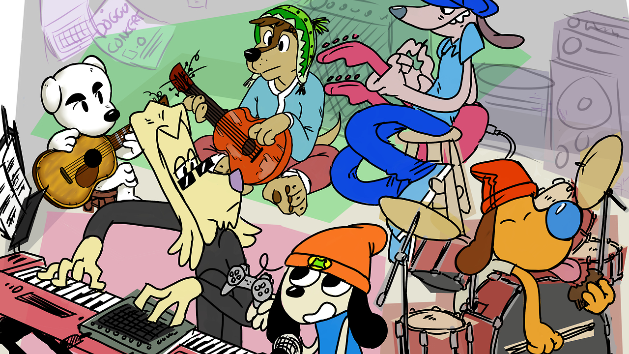 The Big ImageBoard (TBIB) - 16:9 3 dog band animal crossing anthro ...