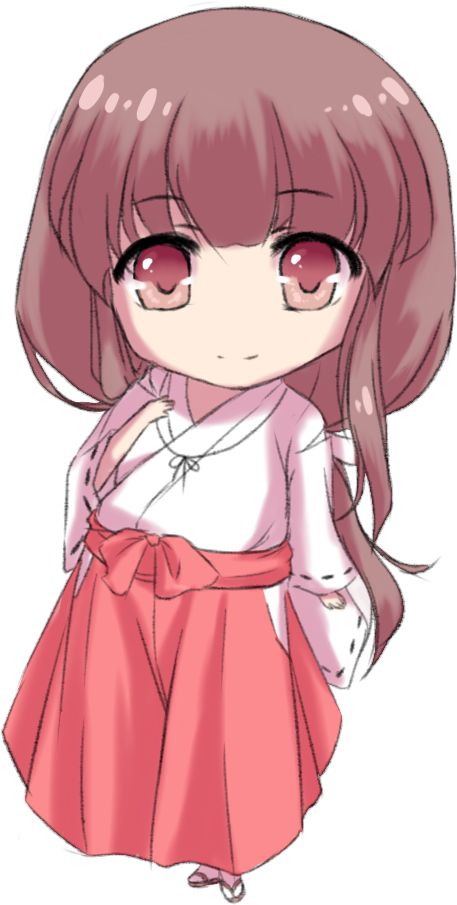 The Big ImageBoard (TBIB) - 1girl brown eyes chibi hakama inuyasha ...