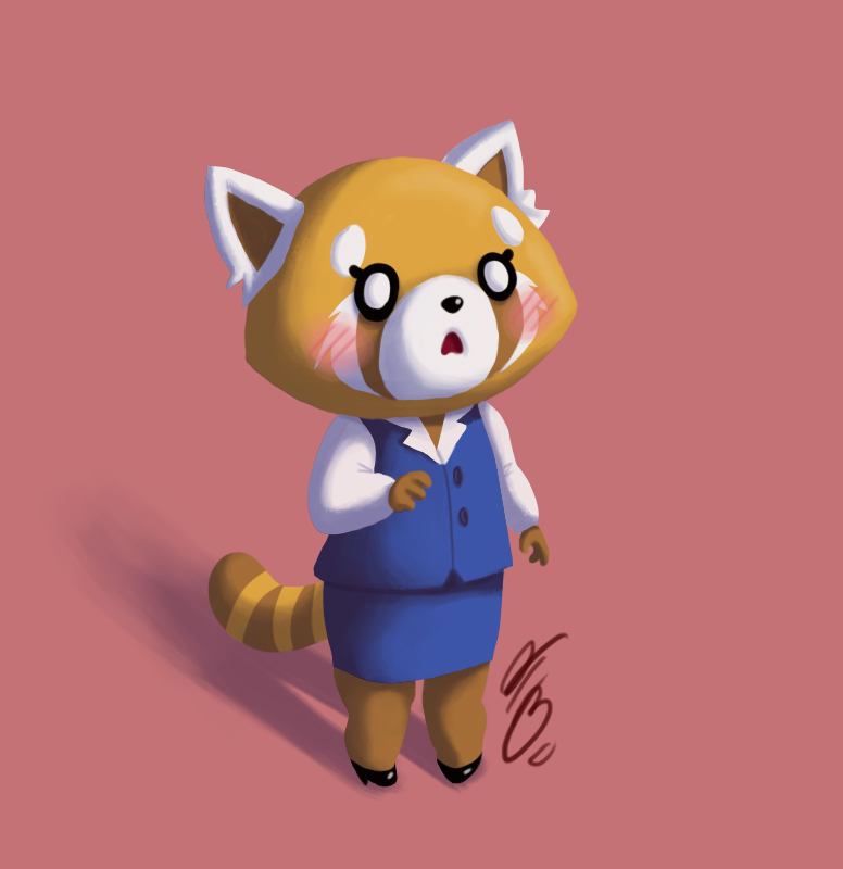 The Big ImageBoard (TBIB) - aggressive retsuko blush female mammal ...