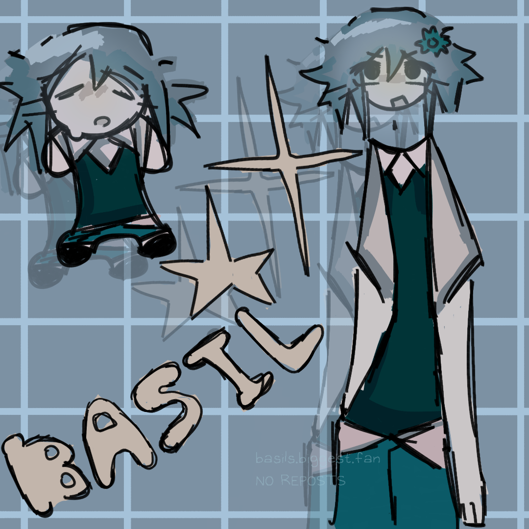 The Big ImageBoard (TBIB) - basil (faraway) (omori) basil (omori) blue ...