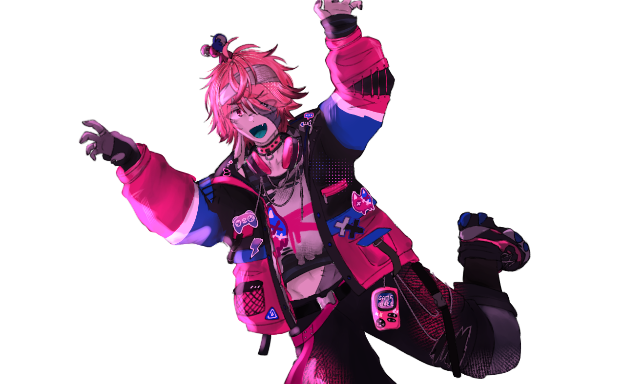 The Big ImageBoard (TBIB) - claw pose non-web source pink hair rosco graves virtual youtuber ...