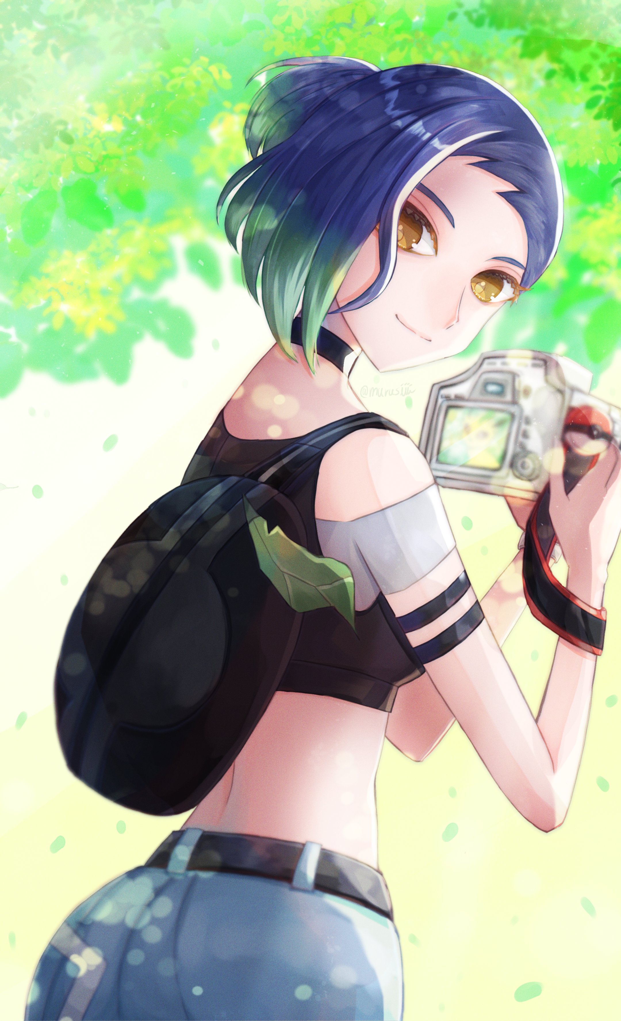 The Big ImageBoard (TBIB) - 1girl absurdres armband ass back bare shoulders black armband black ...