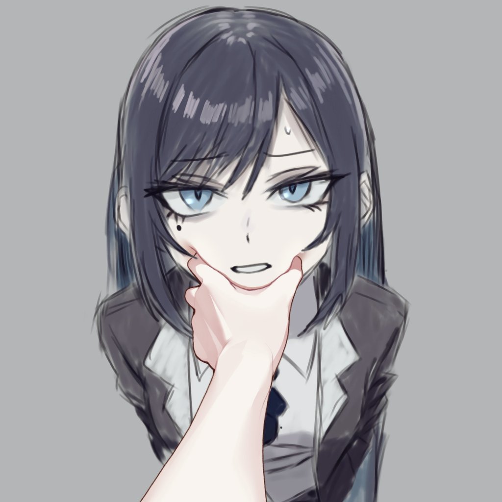 The Big ImageBoard (TBIB) - 1girl ado (utaite) black coat black hair blue eyes chando (ado ...