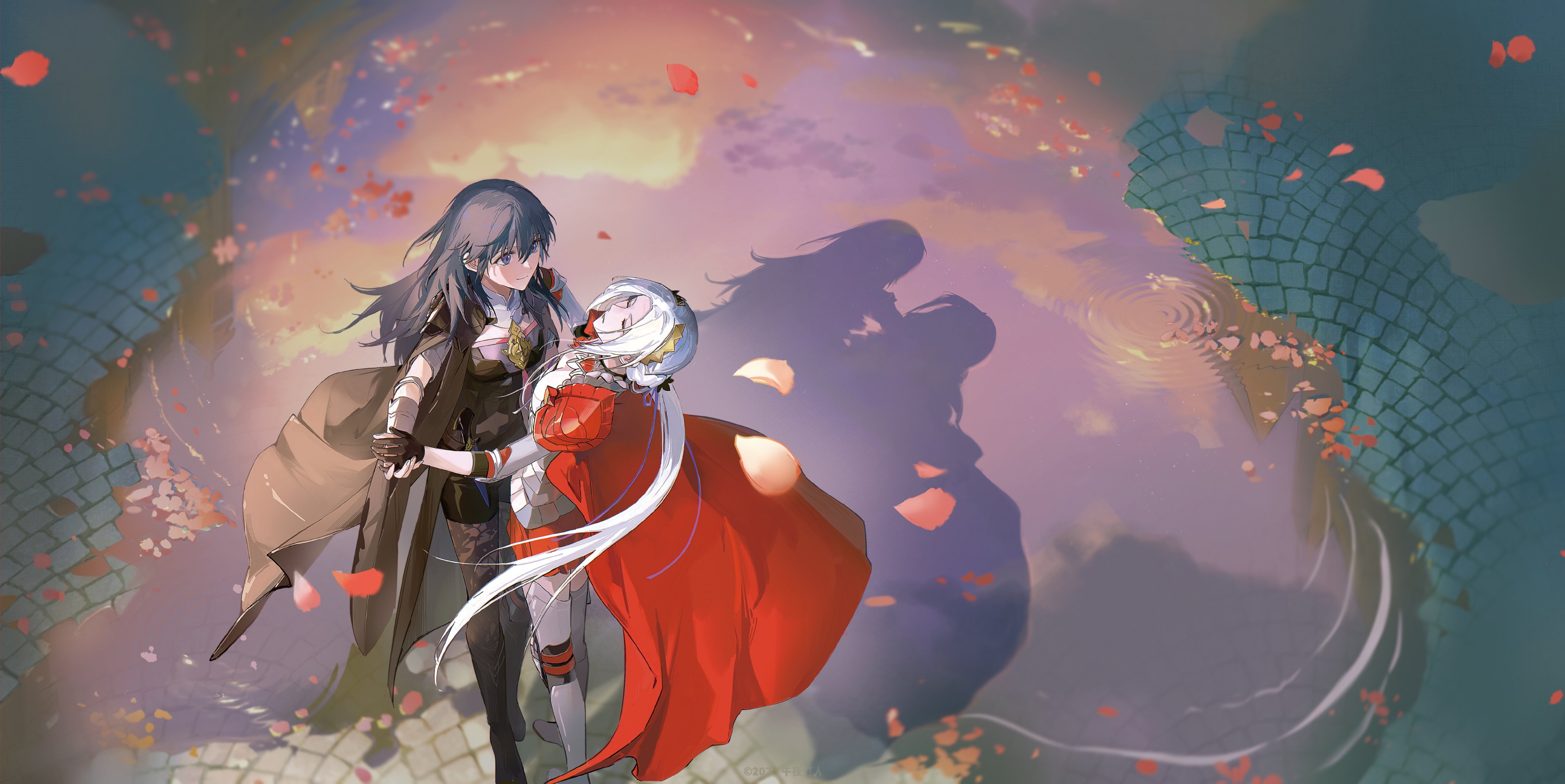 The Big ImageBoard (TBIB) - 2girls absurdres armor artuvia blue eyes ...