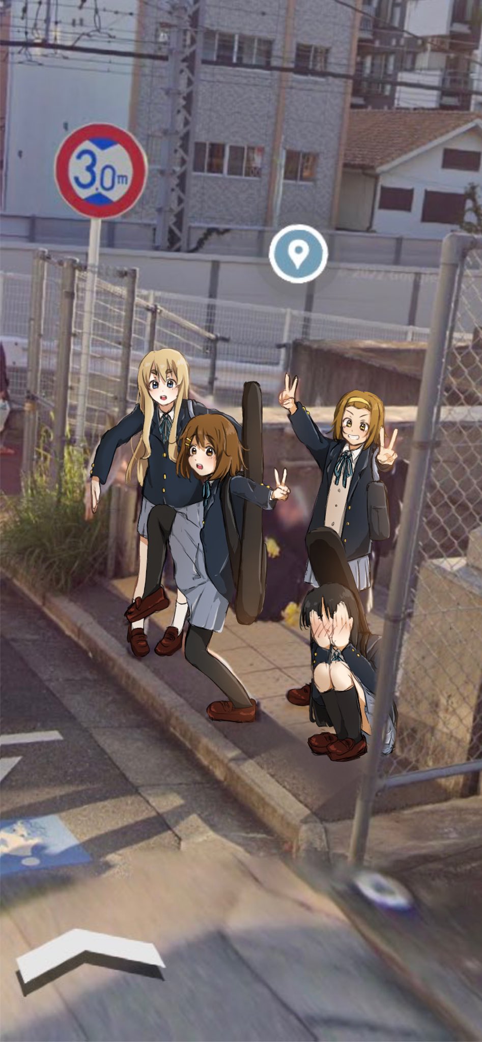 The Big ImageBoard (TBIB) - 4girls :d akiyama mio black eyes black hair black jacket black ...