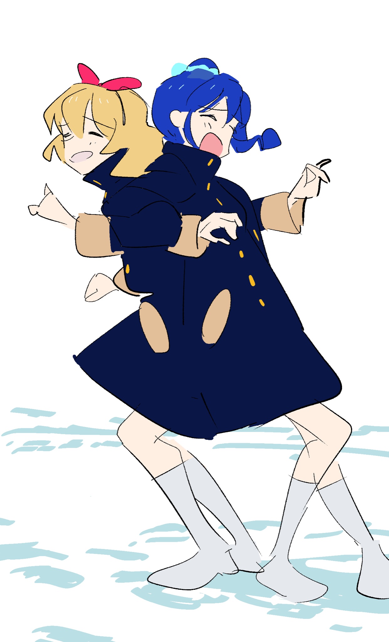 The Big ImageBoard (TBIB) - 2girls :d aikatsu! aikatsu! (series) back-to-back bad id bad twitter ...