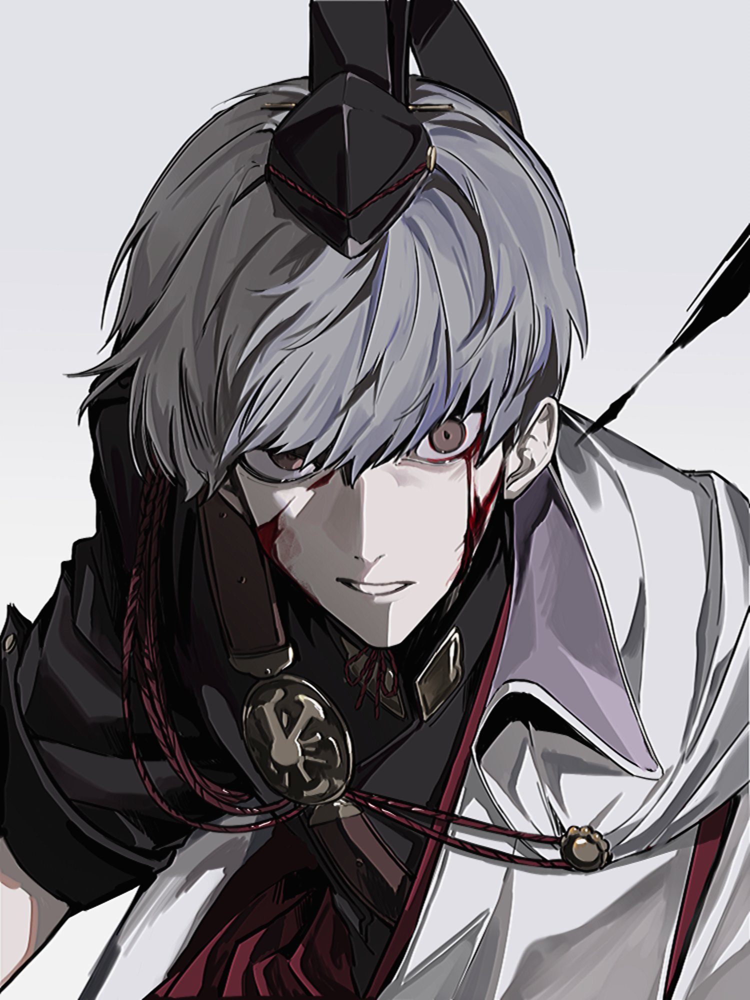 The Big ImageBoard (TBIB) - 1boy black jacket bowl cut brown eyes coat ...