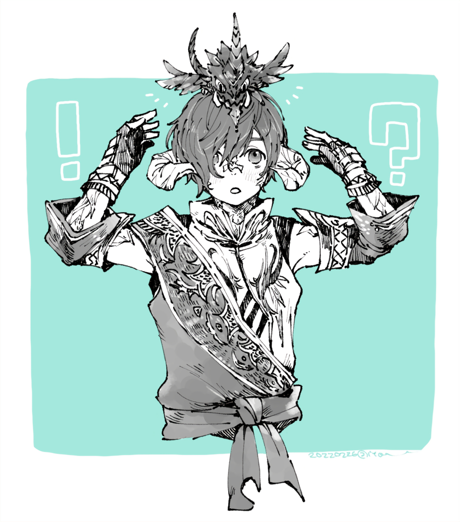 The Big ImageBoard (TBIB) - 1boy :o au ra azdaja (ff14) final fantasy ...