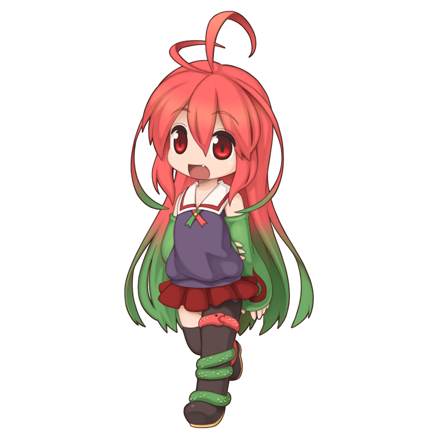 The Big ImageBoard (TBIB) - 1girl :d antenna hair arms behind back ...