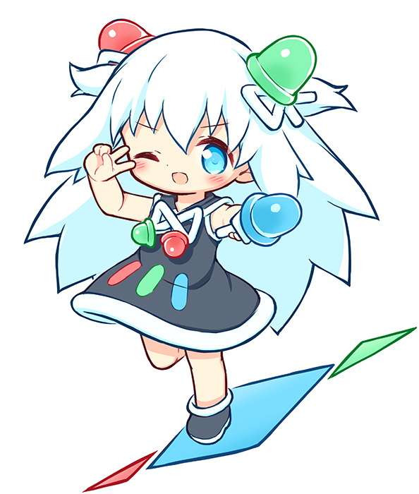 The Big ImageBoard (TBIB) - 1girl ;d aikei ake arm up black dress black ...