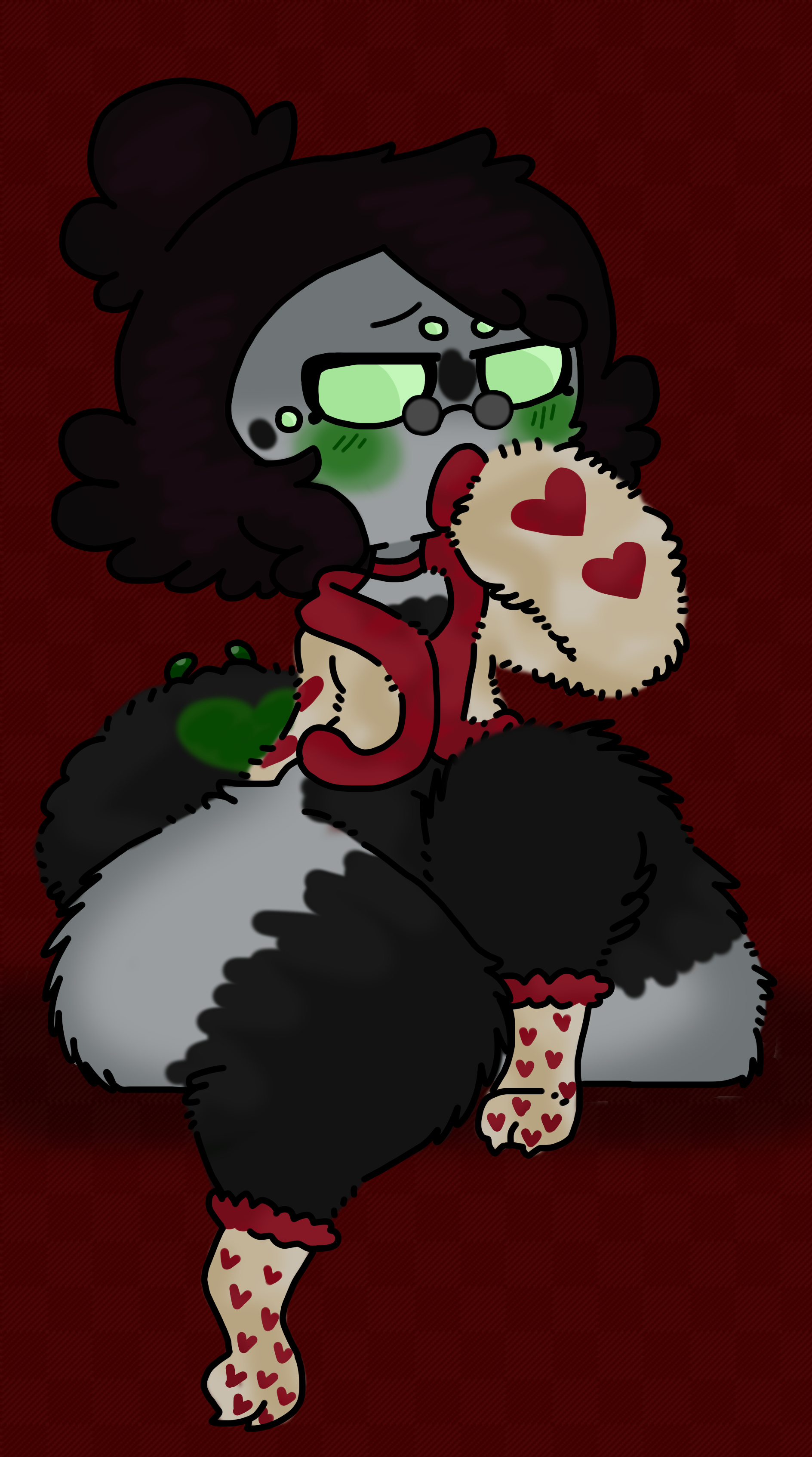 The Big ImageBoard (TBIB) - absurd res arachnid arthropod black body black fur black hair blush ...