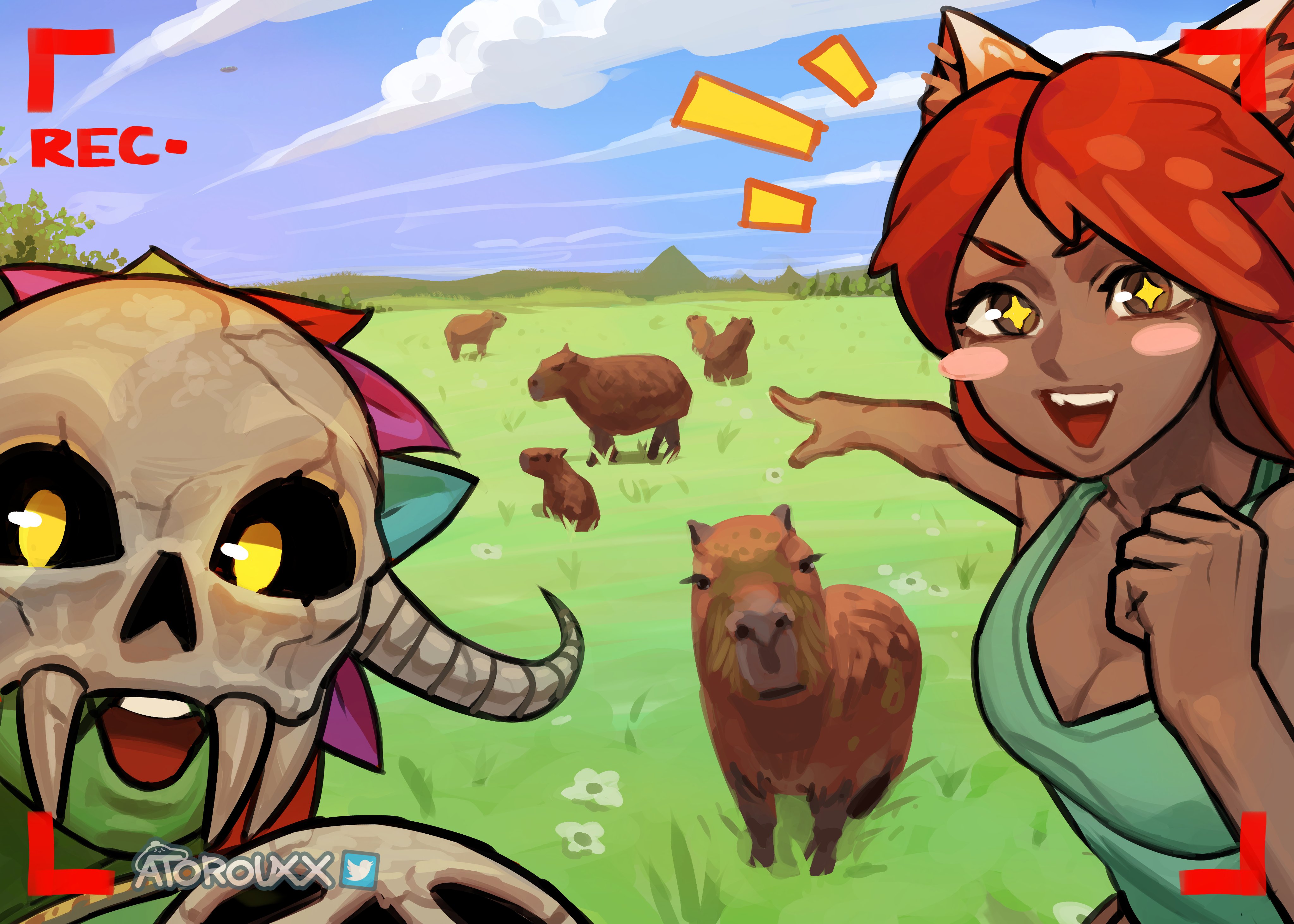 The Big ImageBoard (TBIB) - + + absurdres animal ears artist name atoroux blue sky blush ...