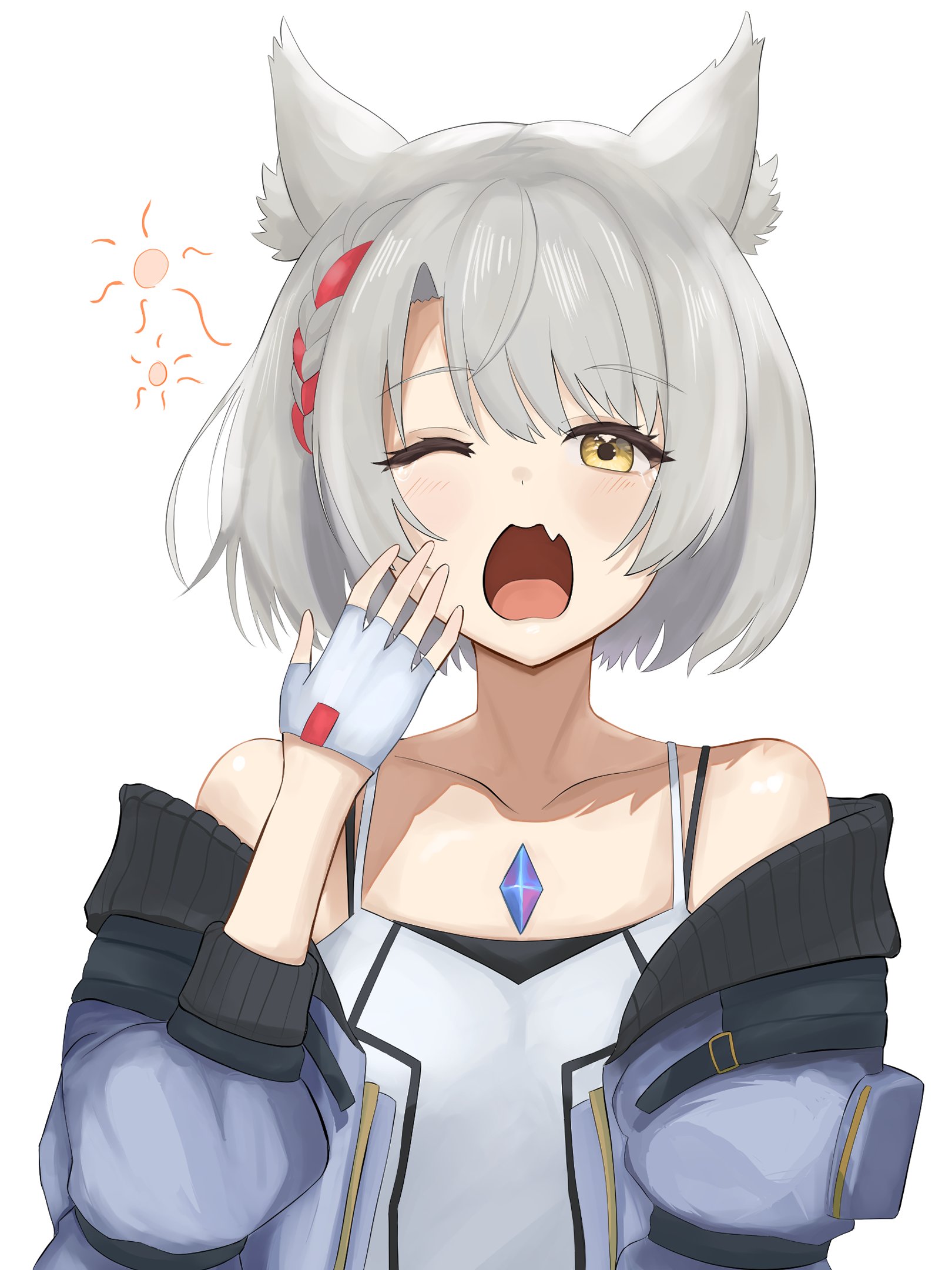 The Big ImageBoard (TBIB) - 1girl animal ear fluff animal ears cat ears ...