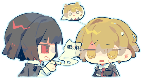 The Big ImageBoard (TBIB) - 1boy 1girl black coat black gloves black ...