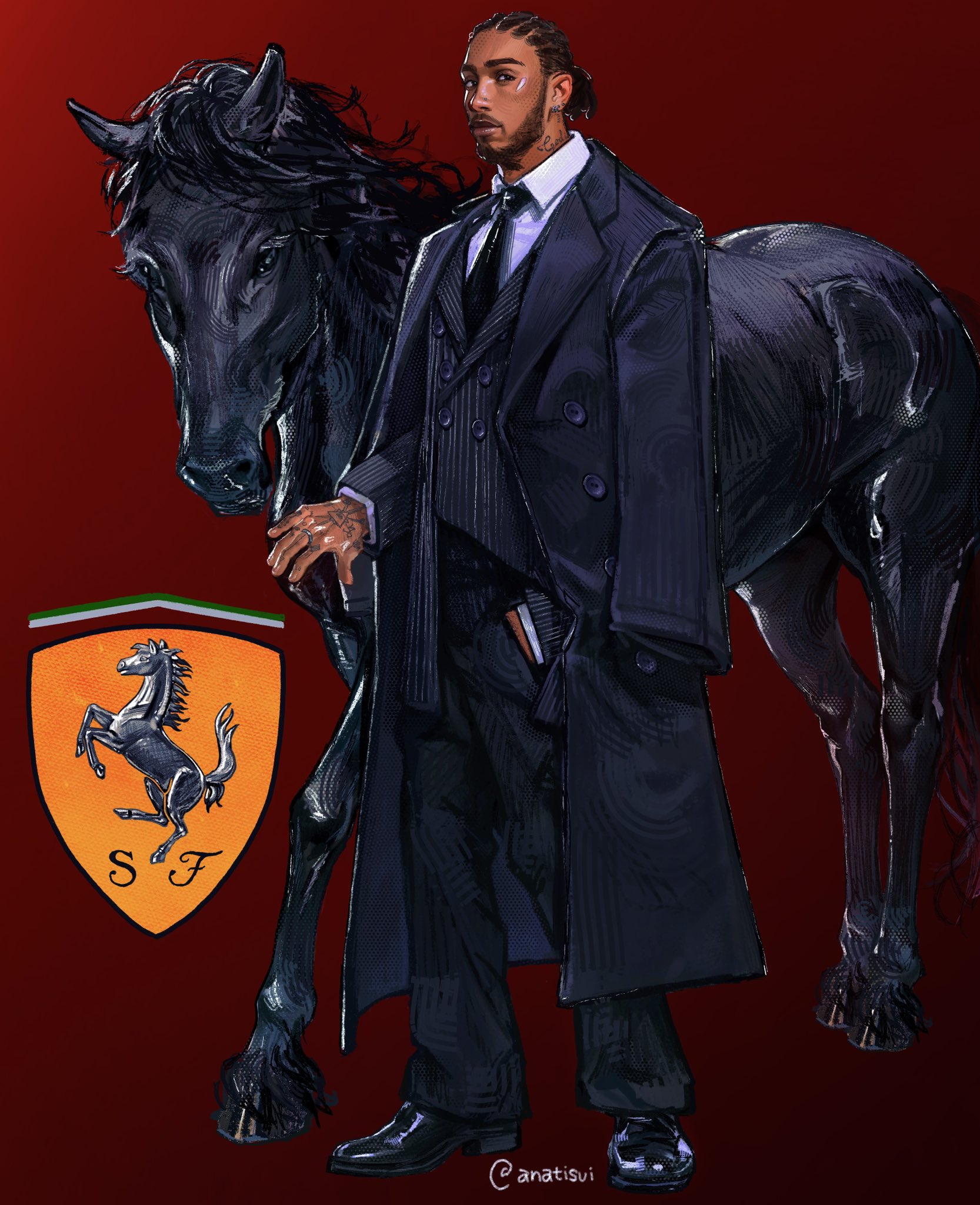 The Big ImageBoard (TBIB) - 1boy beard black footwear black jacket ...