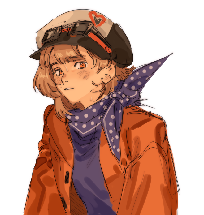 The Big ImageBoard (TBIB) - 1girl blue dress blue neckerchief brown hair cabbie hat chinese ...