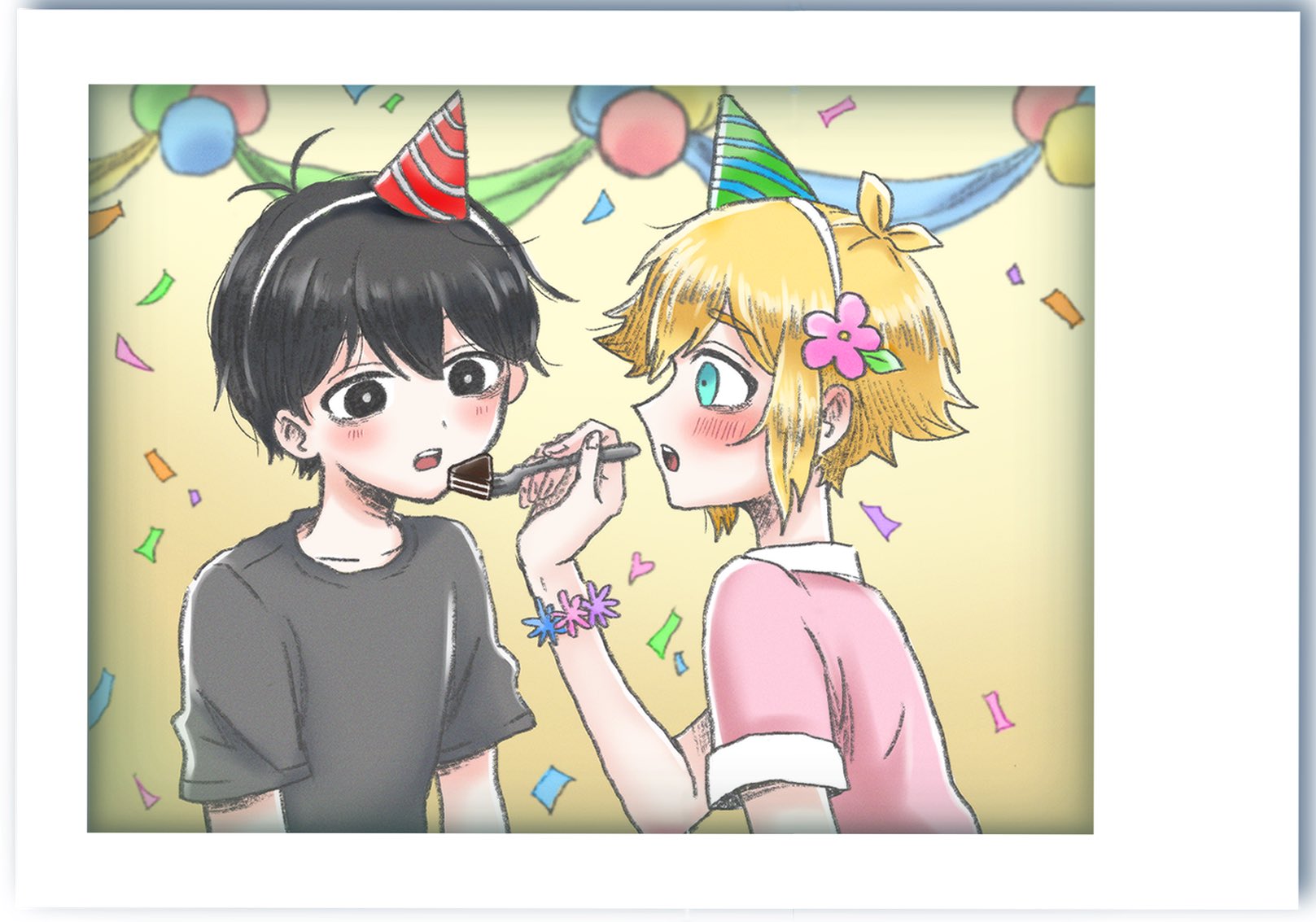 The Big ImageBoard (TBIB) - 2boys antenna hair balloon basil (faraway ...