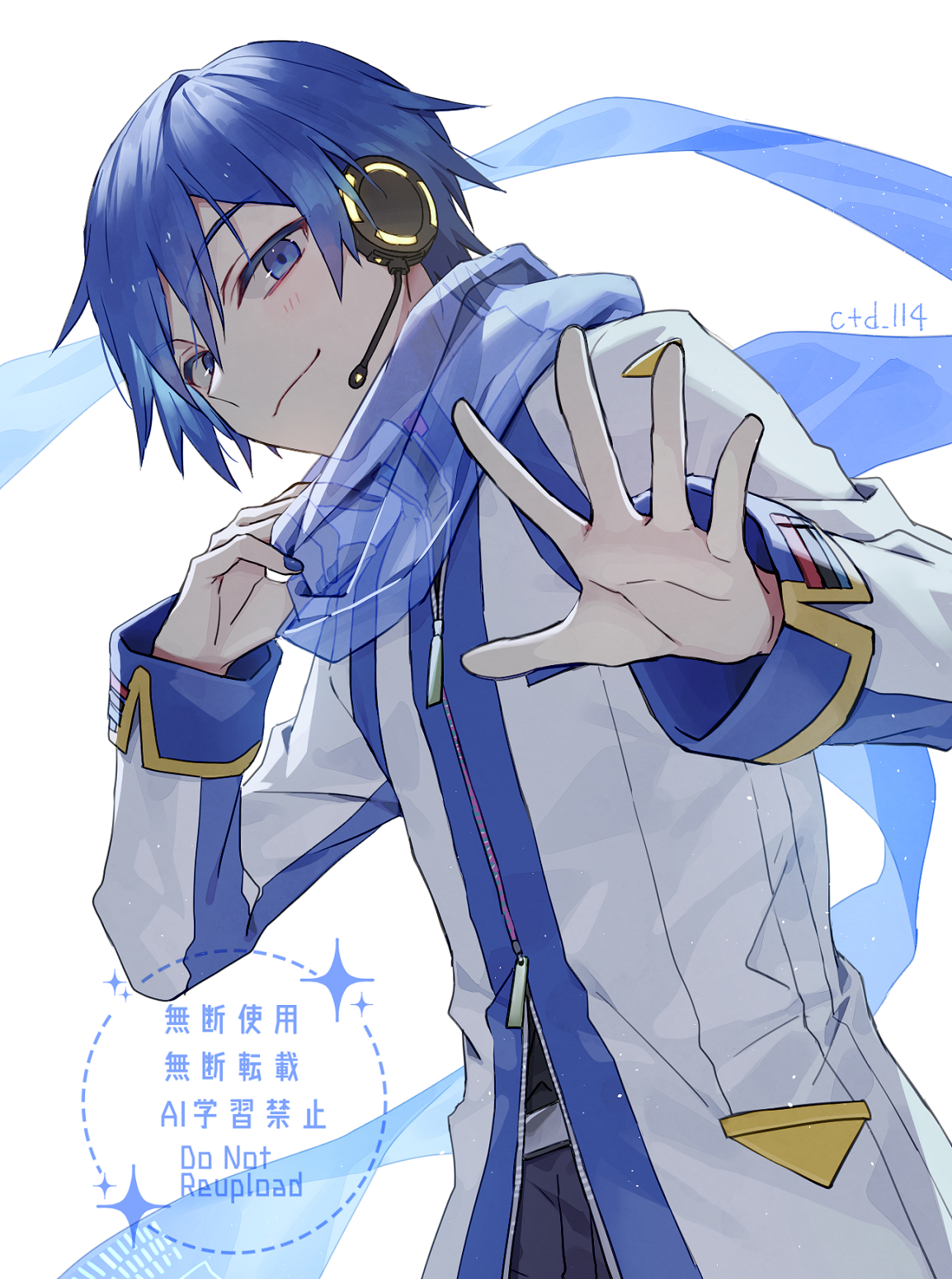 The Big ImageBoard (TBIB) - 1boy artist name blue eyes blue hair blue ...