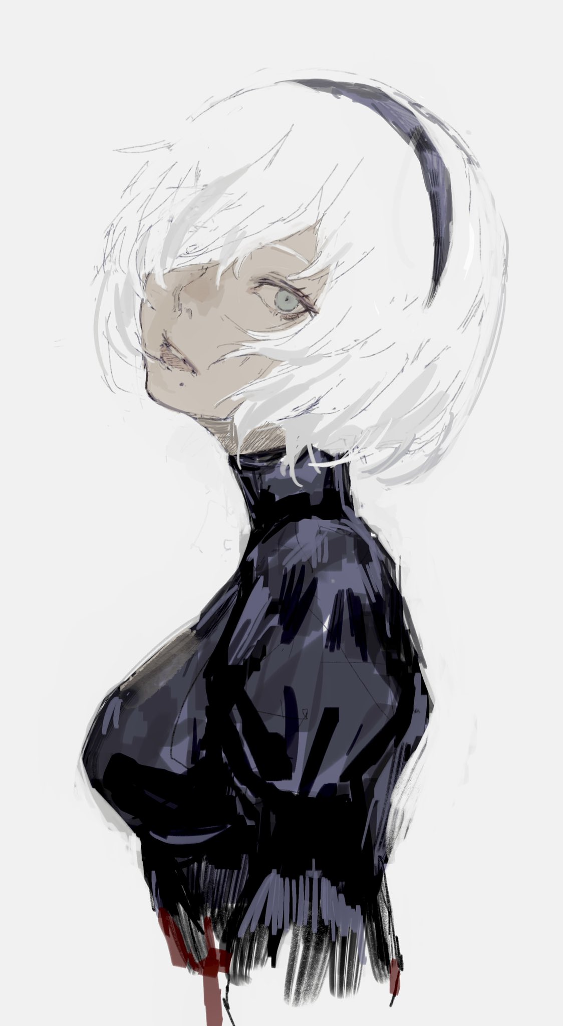 The Big ImageBoard (TBIB) - 1girl 2b (nier:automata) black hairband ...