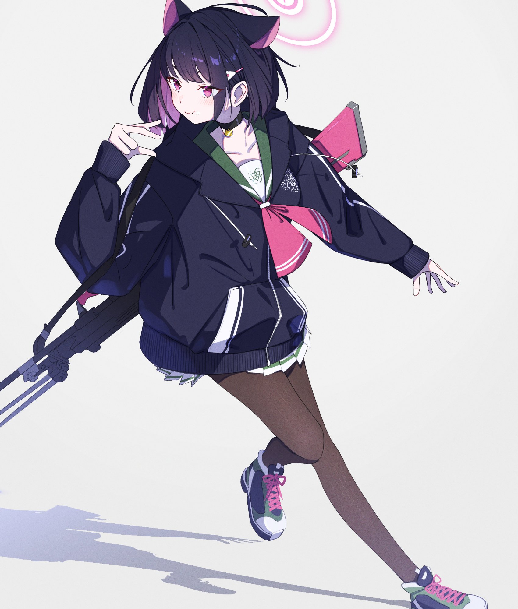 The Big ImageBoard (TBIB) - 1girl animal ears black hair blue archive ...