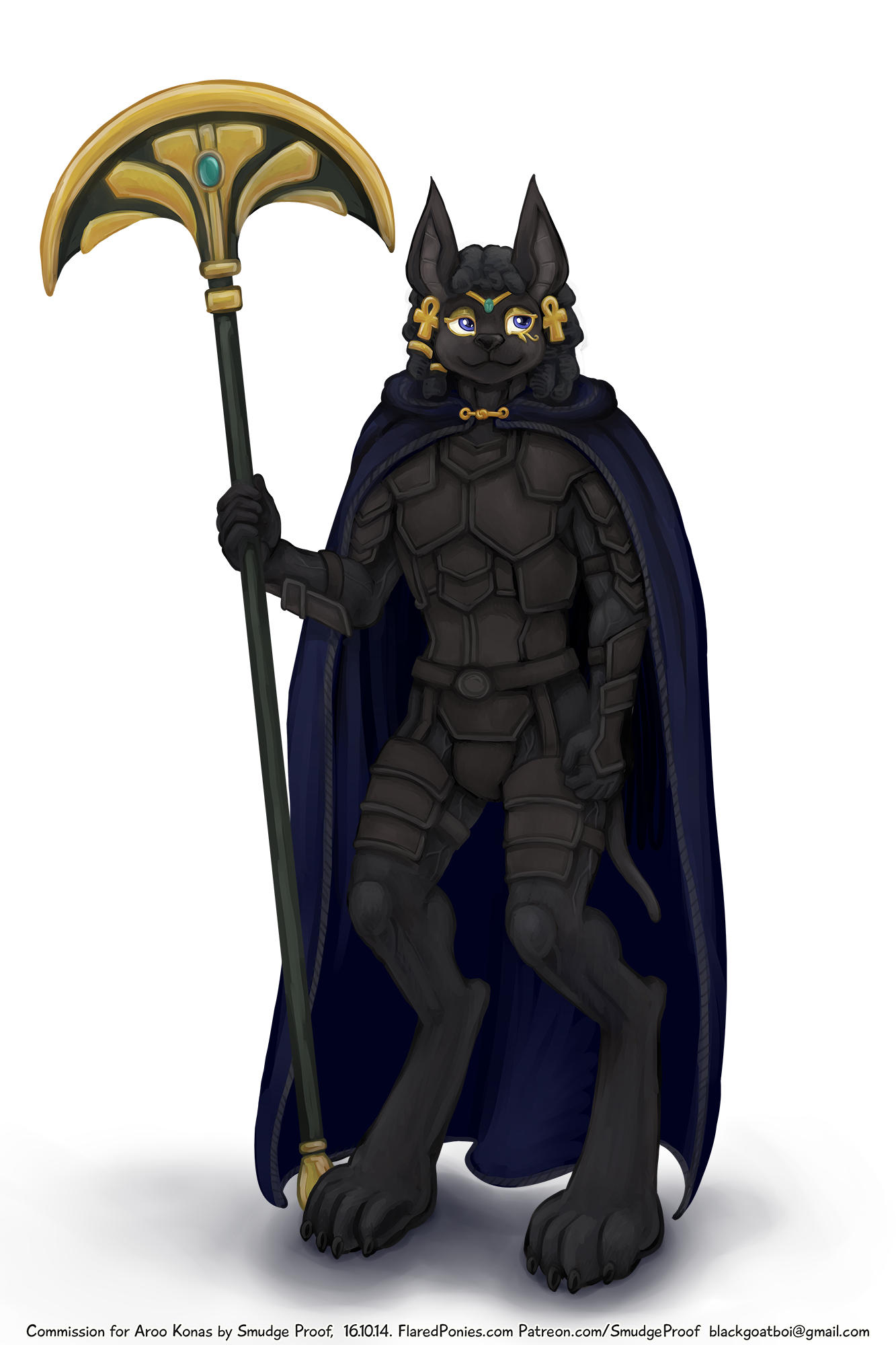 The Big ImageBoard (TBIB) - alpha channel ankh anthro anubian jackal armor blue eyes canid ...