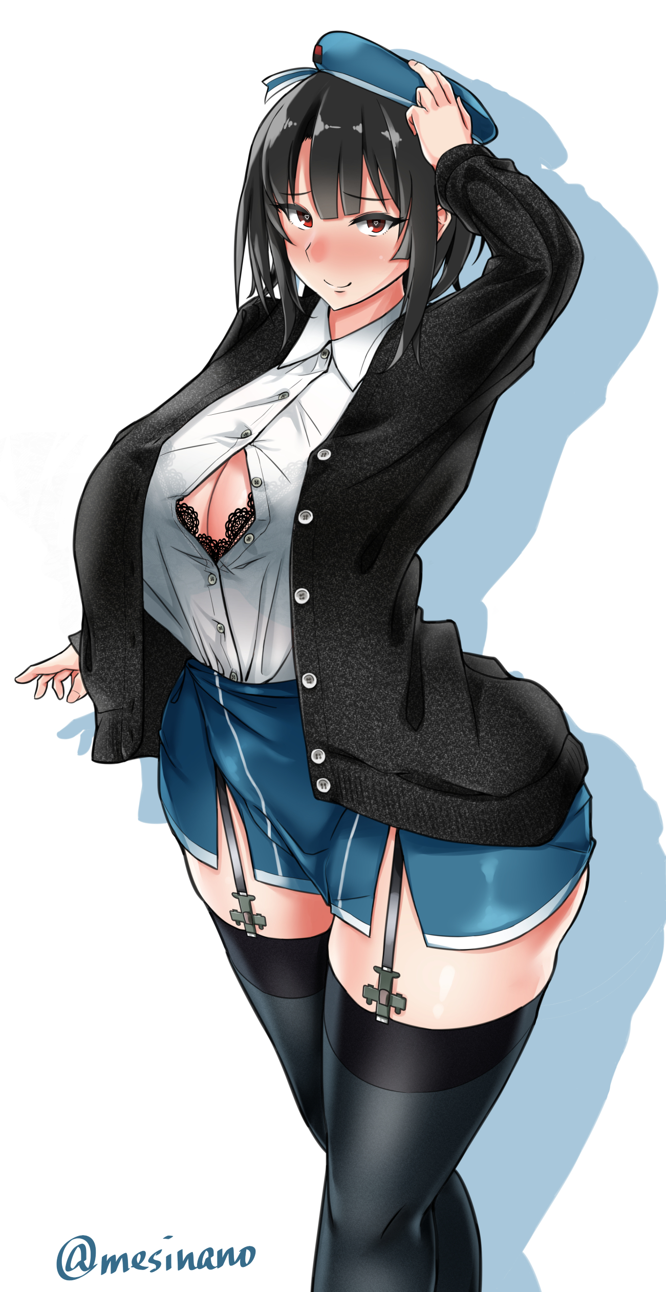 The Big ImageBoard (TBIB) - 1girl absurdres artist name bad id bad pixiv id beret black ...