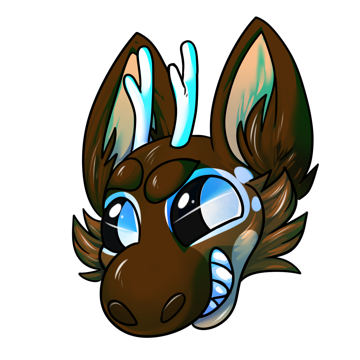 The Big ImageBoard (TBIB) - alpha channel anthro antlers big eyes deer fur hi res horn looking ...