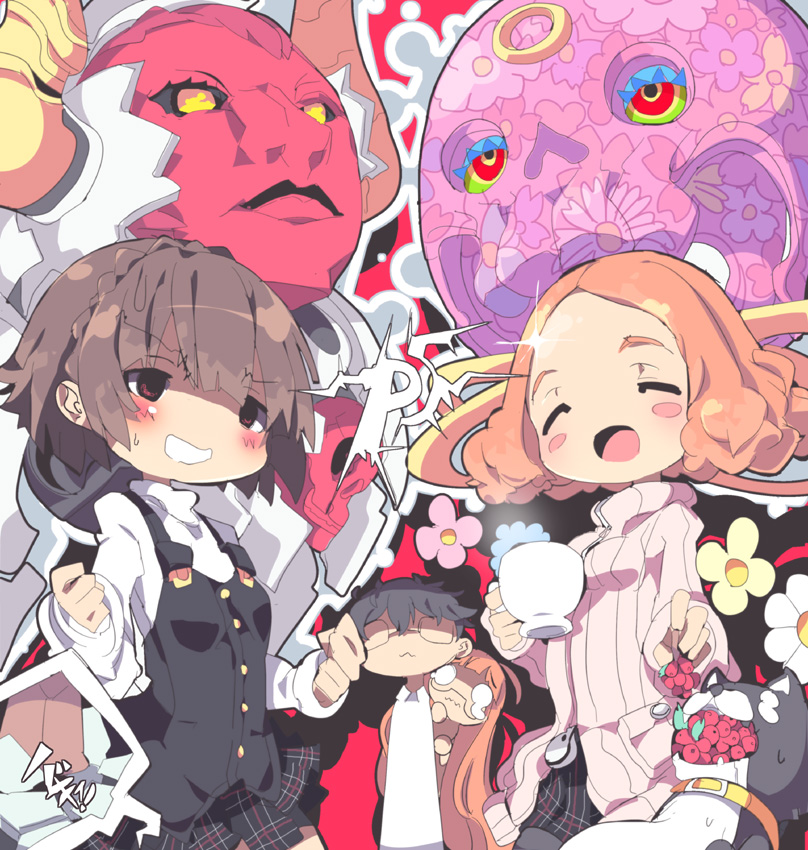 The Big ImageBoard (TBIB) - 1boy 3girls amamiya ren anat (persona 5 ...