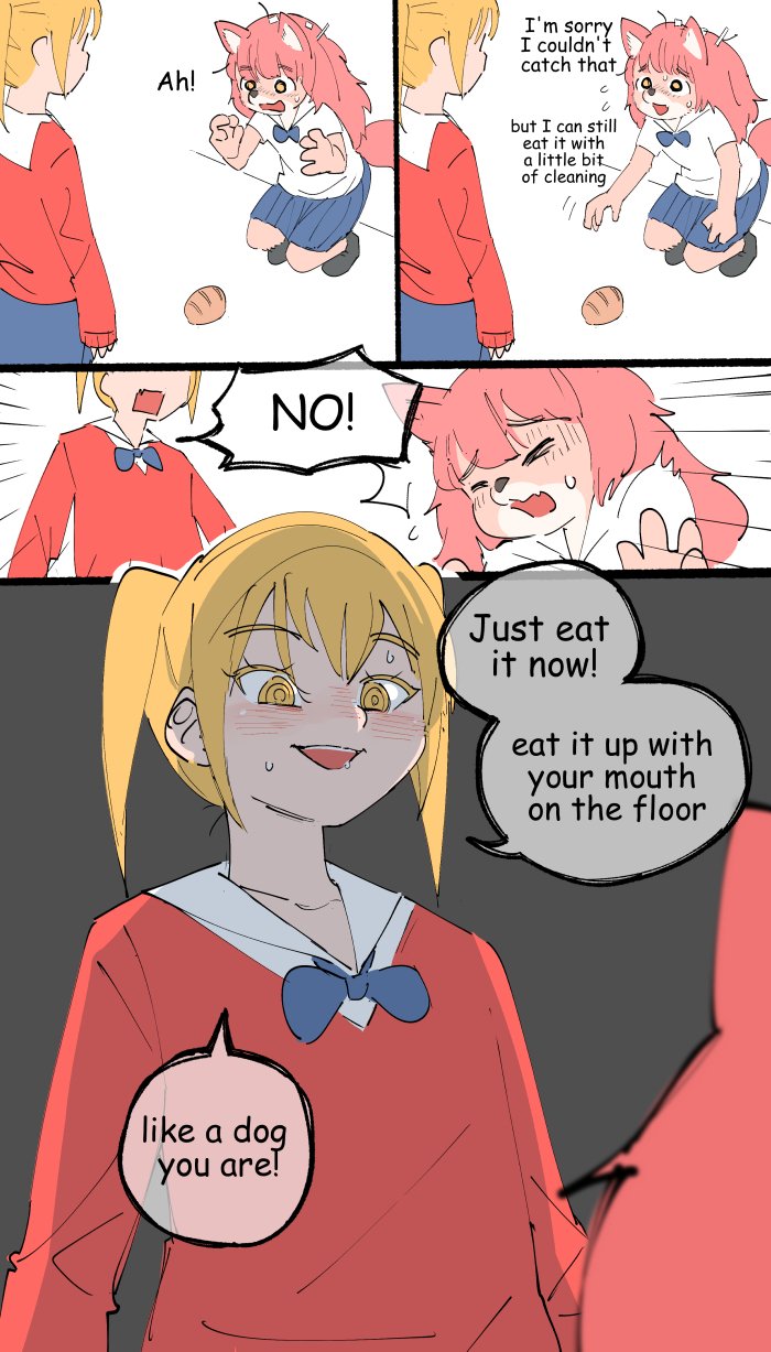 The Big ImageBoard (TBIB) - 2019 anthro blush bow tie bread bullying canid canine clothed ...