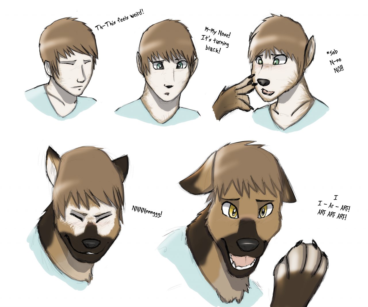 The Big ImageBoard (TBIB) - 4 toes black nose canid canine canis claws comic dialogue dog ...