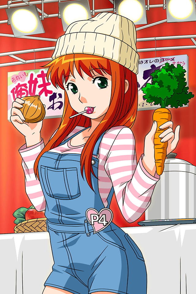 The Big ImageBoard (TBIB) - 1girl animal print beanie candy carrot cow ...