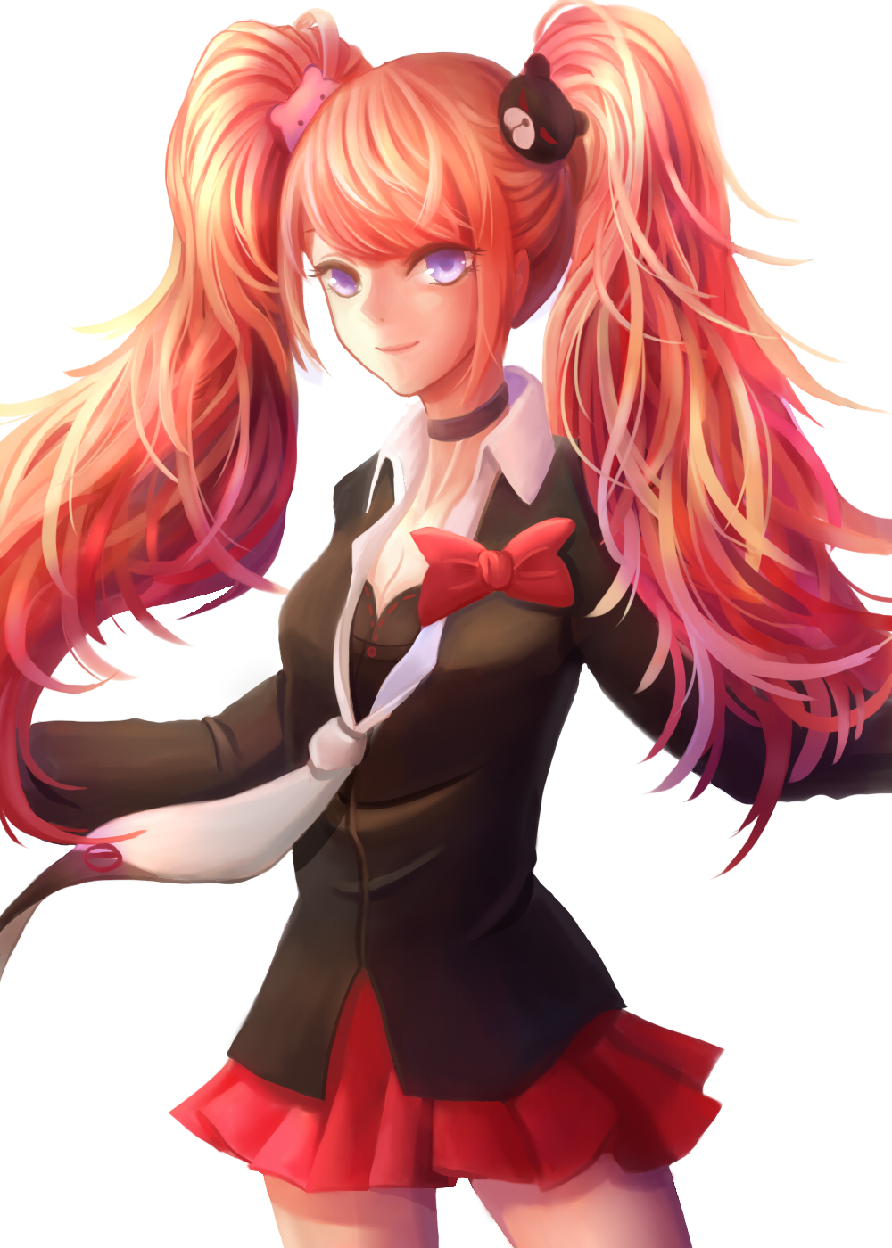 The Big ImageBoard (TBIB) - bear hair ornament blue eyes bow brown hair ...