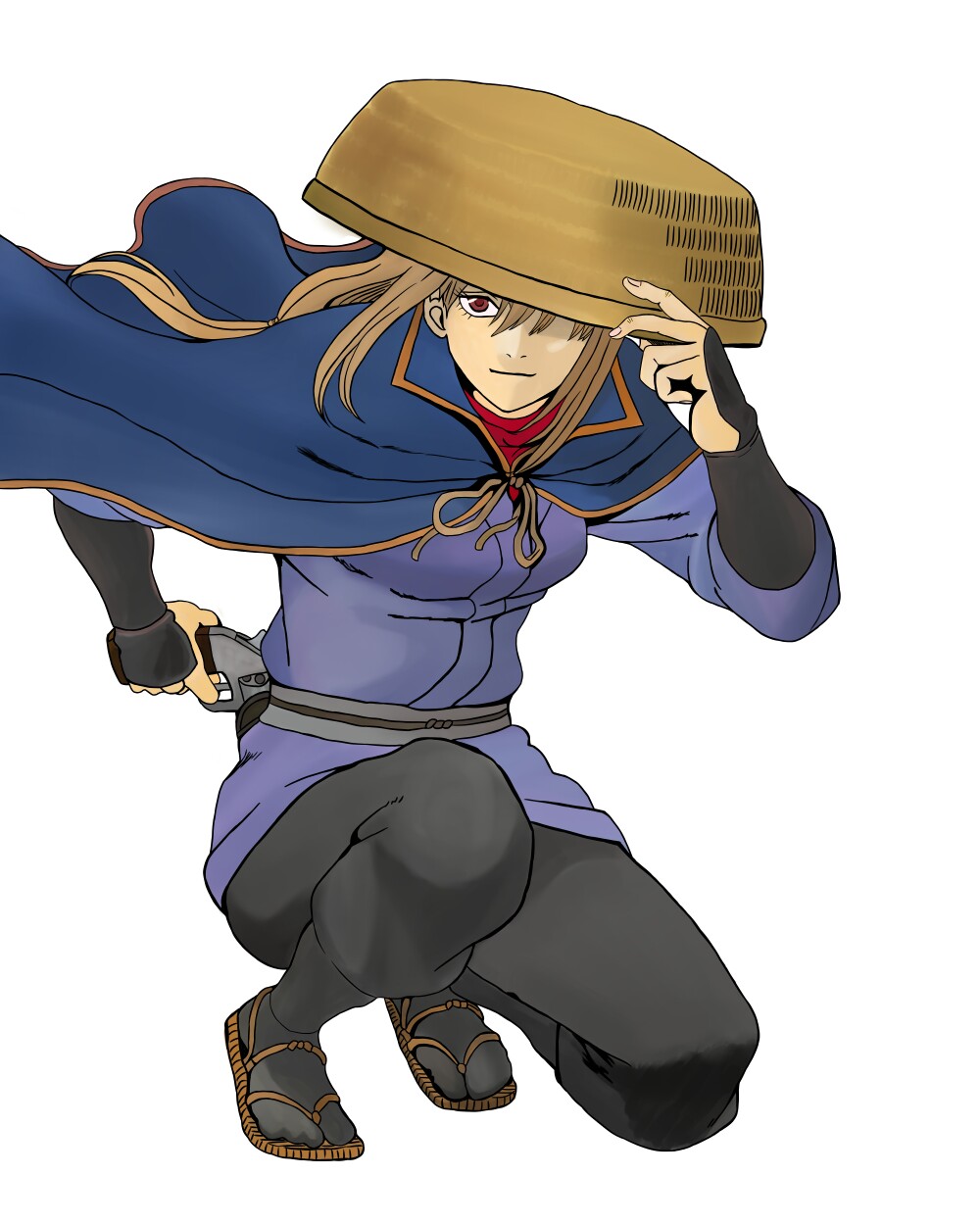 The Big ImageBoard (TBIB) - 1girl blonde hair gintama gun handgun ...