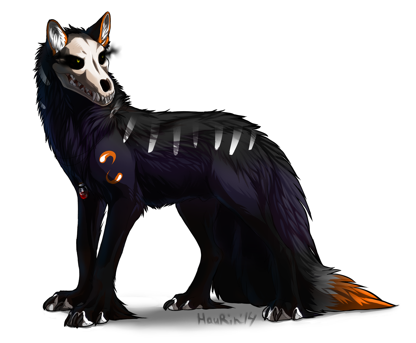 The Big ImageBoard (TBIB) - alpha channel black body black fur canid canine feral fur hauringu ...